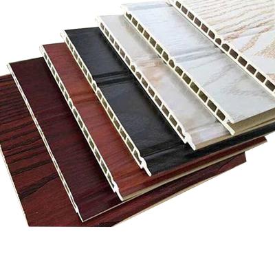 China Buiten PVC wandbekleding zijde voor villa interieur 3D plafondpaneel decoratie Te koop