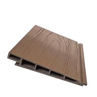 China Customized WPC Wall Panels 150x23mm Fireproof Soundproof Interior Exterior PVC Foam ASA for sale