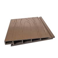 China Customized WPC Wall Panels 150x23mm Fireproof Soundproof Interior Exterior PVC Foam ASA for sale