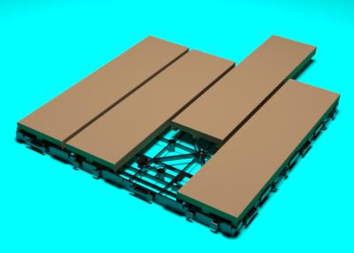 Cina DIY PVC Decking esterno Co-estruso WPC Square Pool Deck Tiles per il design basato sulla plastica in vendita