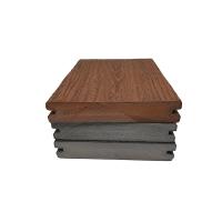 China PVC ASA Coextrusion Foam Decking 140mm x 25mm Grooved Solid for Outdoor for sale