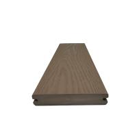 China PVC ASA Coextrusion Foam Decking 140mm x 25mm Grooved Solid for Outdoor for sale