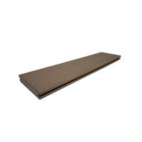 China PVC ASA Coextrusion Foam Decking 140mm x 25mm Grooved Solid for Outdoor for sale