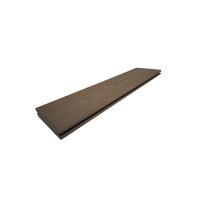 China PVC ASA Coextrusion Foam Decking 140mm x 25mm Grooved Solid for Outdoor for sale