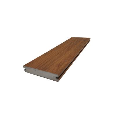 Cina Lussureggiante terrazzo solido a scanalatura con finitura matta e grani di legno opzionali in vendita