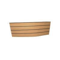 China Teak Grey PVC Foam Decking 190mm x 5mm for Ship Yacht Outdoor Use for sale
