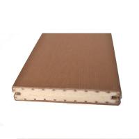 China Foam PVC Decking 140mm x 25mm Weather Resistant Grey Co Extrusion for Outdoor for sale