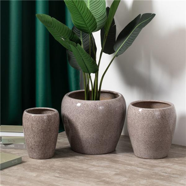 Quality Modern Creative Design Home Decoration Round Plant Pots Indoor Outdoor Ceramic for sale