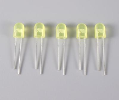 China 5mm Oval Yellow Light Difussed Lens LED for Billboard for sale