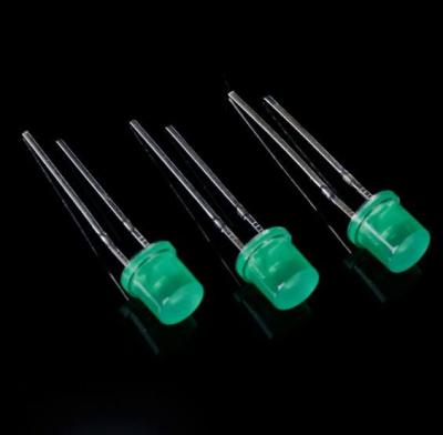China 5mm Green Light Flat Top green lens Epistar Chip DIP/Through Hole for sale