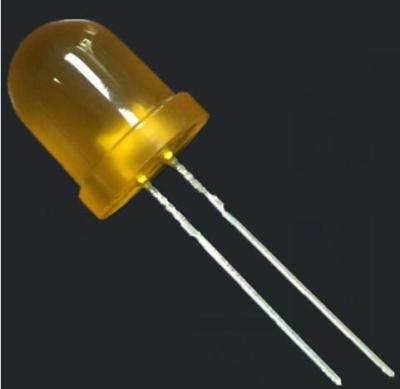 China 8mm ultra brightness  orange light orange round with diffused lens LED for sale