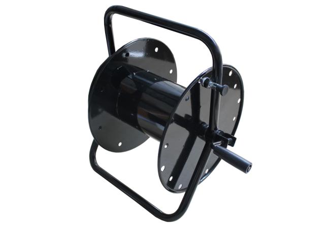 Fiber optic reel in use