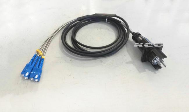 Military-grade waterproof fiber optic connector