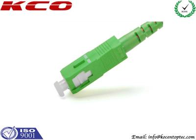 China Telecom Grade SC/APC - SC/APC Fiber Optic Patch Cord 3.0mm Single Mode Simplex LSZH for sale
