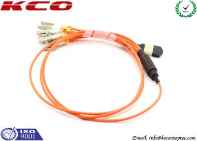 Cina MPO al cavo di toppa a fibra ottica misto OM2 del cablaggio di cavo di sblocco di LC ISO9001 in vendita