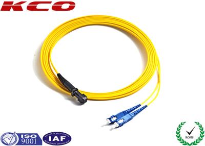 China MTRJ Fiber Optic Patch Cord , MT-RJ Multimode Duplex 2 Fiber Optic Cable  for sale