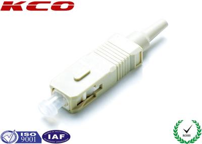 China Mutil Mode Simplex SC/PC Fiber Connector Push Pull 0.9mm - 3.0mm Diameter for sale