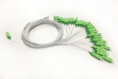China PLC 1x32 1:32 1*32 PLC Optical Splitter Mini Steel Tube SC Connector 0.9mm LSZH for sale