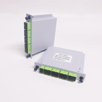 China Caixa de divisão de fibra óptica de tipo LGX 1x8 1:8 Conector de modo único SM G657A SC/APC à venda
