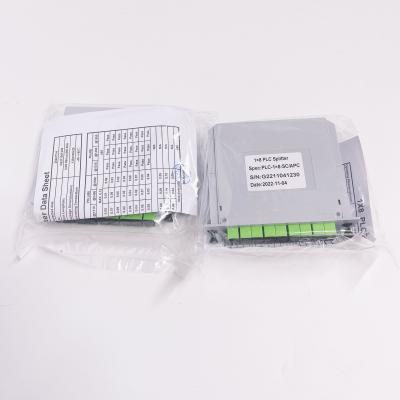 China Caixa de divisão de fibra óptica de tipo LGX 1x8 1:8 Conector de modo único SM G657A SC/APC à venda