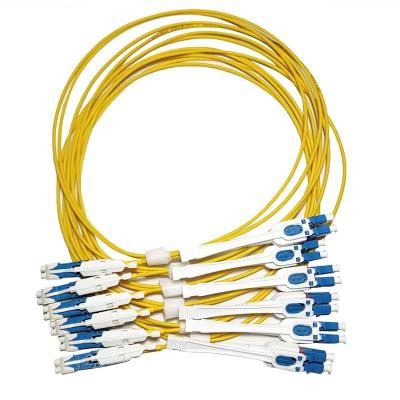 China CS SN Connector Uniboot LC Double Density SM MM OM3 OM4 1.6mm 2.0mm 2cores 4 Core 1m 5m Fiber Optic Patch Cord for sale