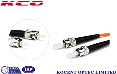 China OM2 PVC LSZH 2.0m ST Fiber Optic Patch Cord MM ST UPC 2.0mm Simplex Duplex for sale