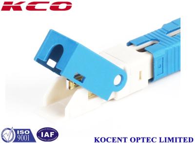 China Producto de solución FTTX de 2,0 mm y 3,0 mm con conector rápido de fibra óptica azul SC UPC en venta