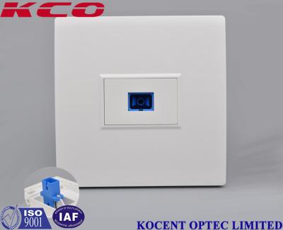 China Placa de cara simples do soquete da casa do utilizador final de pouco peso do SC/UPC da caixa terminal da fibra ótica à venda