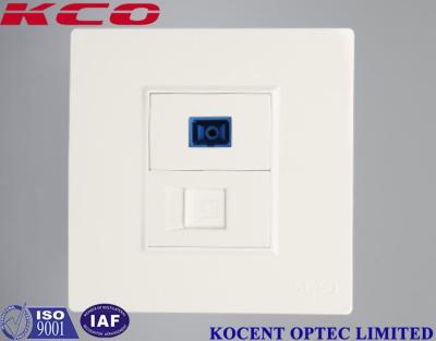 Cina Piastra frontale a fibra ottica 86mm di Ethernet a fibra ottica semplice del contenitore terminale CAT6 UPC/di Sc in vendita