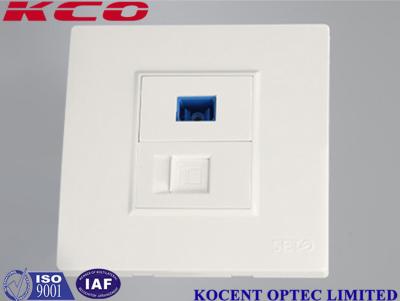 Cina Piastra frontale a fibra ottica 86mm di Ethernet a fibra ottica semplice del contenitore terminale CAT6 UPC/di Sc in vendita