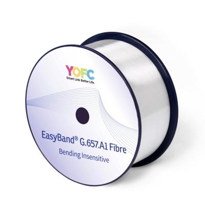 China YOFC G657A1 EasyBand Bending Insensitive SM Fibre Core Bare Optical Fiber Spool For Optical Cable for sale