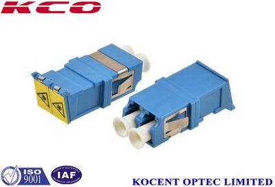 Auto Shutter Fiber Optic Cable Adapter 9/125 Single Mode LC/UPC Duplex Plastic Material