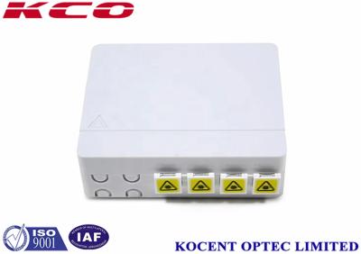 Cina 4 treccia automatica dell'adattatore dell'otturatore del centro SC/APC della scatola 4 di termine della fibra del supporto della parete del porto in vendita