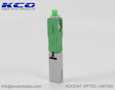 Cina Colore verde a fibra ottica montabile sul posto del connettore 0.3dB 3D SC/APC SC/APC delle Telecomunicazioni in vendita