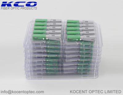 Cina Colore verde a fibra ottica montabile sul posto del connettore 0.3dB 3D SC/APC SC/APC delle Telecomunicazioni in vendita