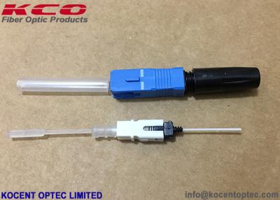 China SC/UPC Hot Melt Fiber Optic Ftth Fast Connector 0.9mm Pigtail SOC Data Center Installation for sale