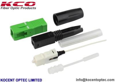 Cina Giuntura calda della colata su perdita di inserzione veloce a fibra ottica di colore verde 0.2dB del connettore SC/APC in vendita