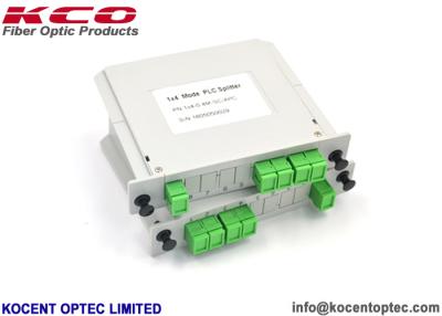China Small Size 1*4 Fiber Optic Splitter 1x4 PLC Splitter LGX Type For Terminal ODF ODB Box for sale