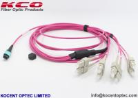China 16 Core MPO Patch Cable LC FC ST SC Optical Fiber Connector For Data Center for sale