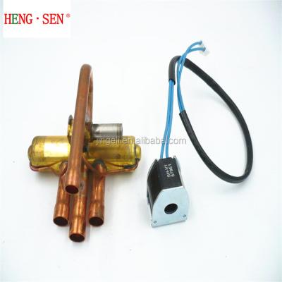 Cina 4 media d'ottone del gas della valvola di HVAC di modo 1P-2P con il solenoide 220V della bobina in vendita