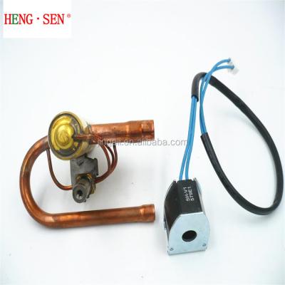 Cina 4 media d'ottone del gas della valvola di HVAC di modo 1P-2P con il solenoide 220V della bobina in vendita