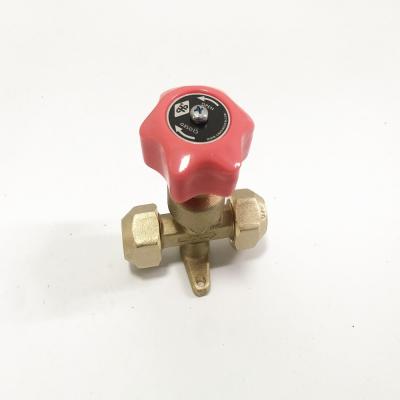 Cina Valvola di HVAC di SAE 3/8 di media del gas di conservazione frigorifera, valvola della mano di refrigerazione del diaframma in vendita