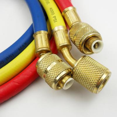 China 36ft 1/4“ HVAC-het Laden Slang, Antiwear het Laden Slangen met Kogelkleppen Te koop