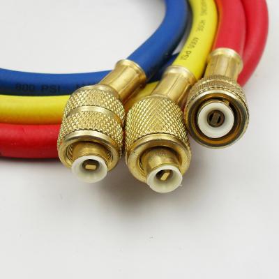 China 36ft 1/4“ HVAC-het Laden Slang, Antiwear het Laden Slangen met Kogelkleppen Te koop