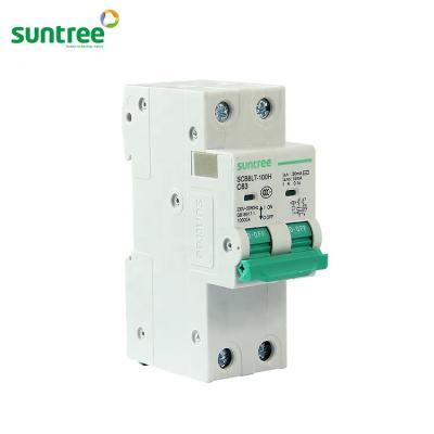 中国 10KA SCB8LT-100H 16amp RCBOの遮断器 販売のため