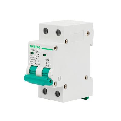 Cina 6kA 63 amp bipolare IEC60898 Mcb per CA in vendita