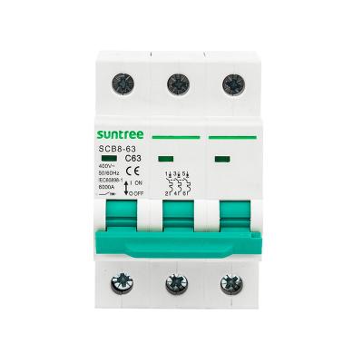 Cina 6kA 63 amp bipolare IEC60898 Mcb per CA in vendita