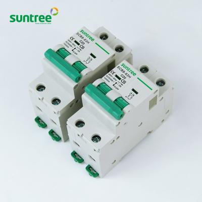 China Type C Double Pole 16 Amps Miniature Circuit Breaker for sale