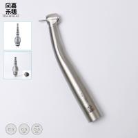 China Silver Fiber Optic Dental Handpiece Push Button Quick Coupling 320000-400000 RPM for sale