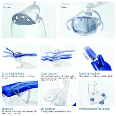 China Personalized Electric Dental Exam Chairs Oral Surgery Chairs Smart Home Support for sale